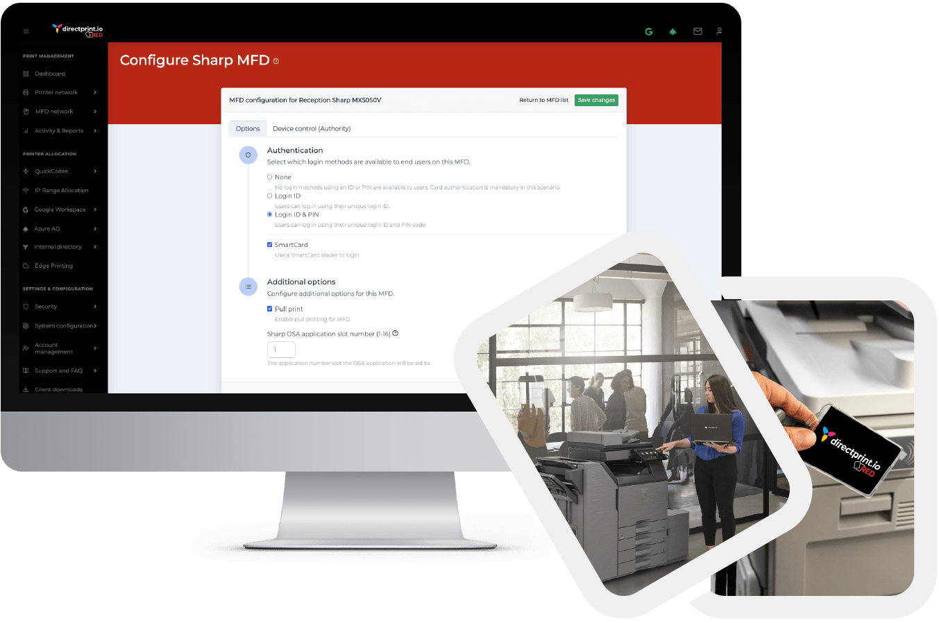 Sharp OSA and cloud-based technology